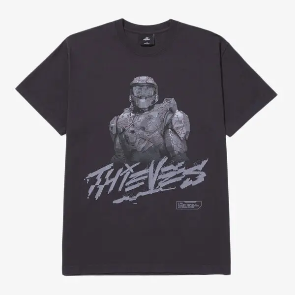 100 THIEVES X Halo Master Thief Short Sleeve T-shirt - Black