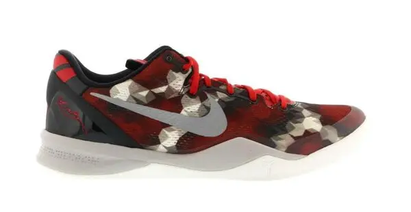 Nike Kobe 8 Milk Snake Sneakers - University Red/sail/noble Red