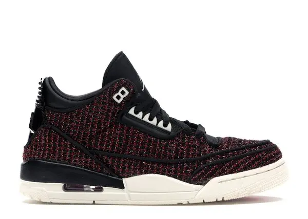 JORDAN 3 Retro Awok Vogue Sneakers - University Red/sail/black