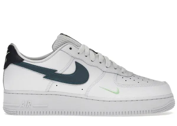 Nike Air Force 1 Low Split Swoosh - White/aquamarine/lime Glow