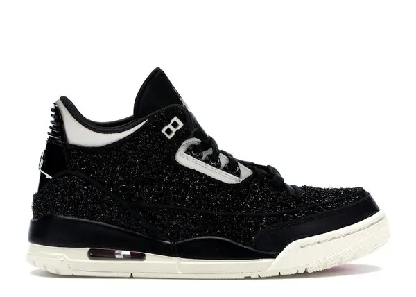 JORDAN 3 Retro Awok Vogue Sneakers - Black/sail