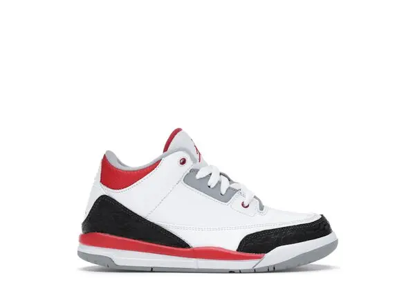 JORDAN Retro Sneakers - White/fire Red/silver