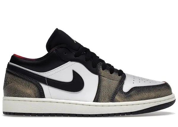 JORDAN 1 Low Se Wear Away Yellow - Black/white Onyx