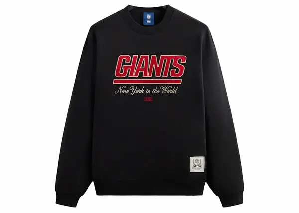 Kith X Nfl Giants Nelson Vintage Crewneck - Black