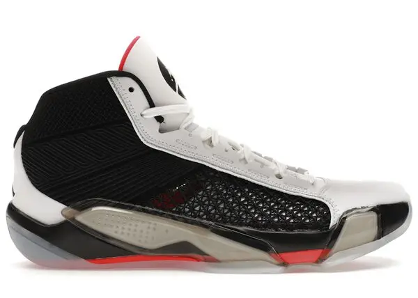 JORDAN 38 Fundamentals Sneakers - White/black/siren Red