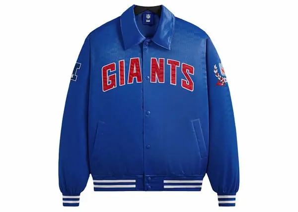 Kith X Nfl Giants Satin Bomber Jacket - Current