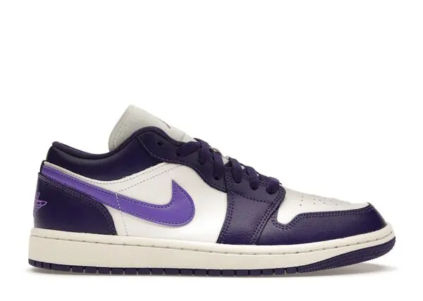 JORDAN 1 Low Sneakers - Sky Blue J Purple/sail/action Grape