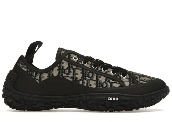 Dior B28 Low Top Sneakers - Black/beige/navy Blue