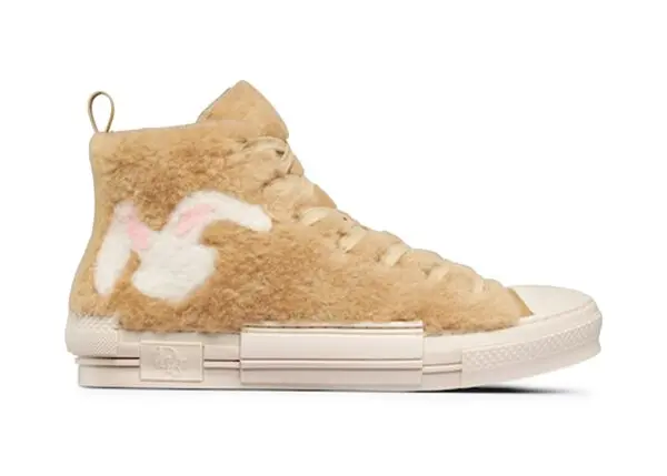 Dior B23 High-top Sneakers - Beige/white