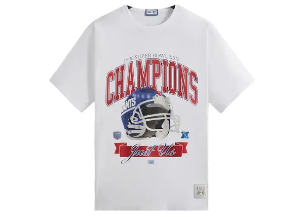 Kith X Nfl Giants Superbowl Vintage Tee Shirt - White