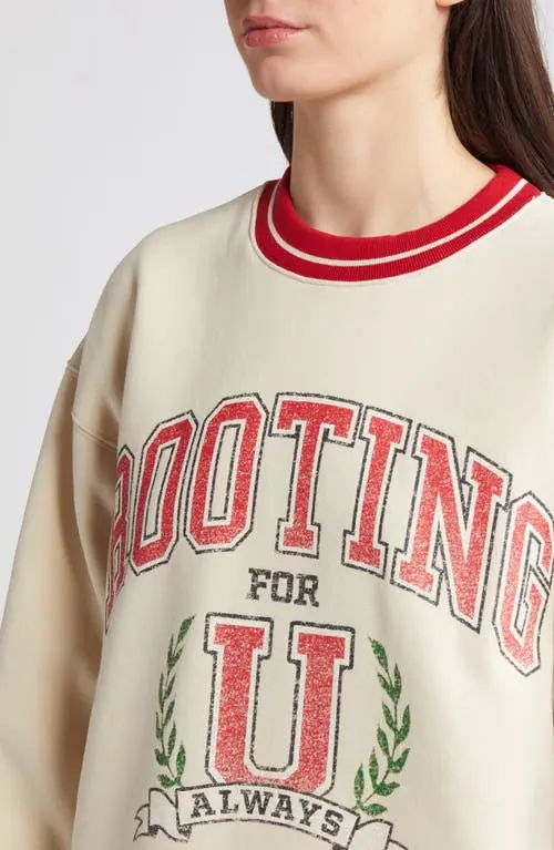 THE MAYFAIR GROUP Rooting For U Graphic Sweatshirt