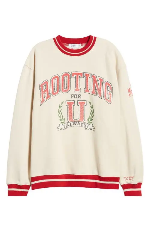 THE MAYFAIR GROUP Rooting For U Graphic Sweatshirt