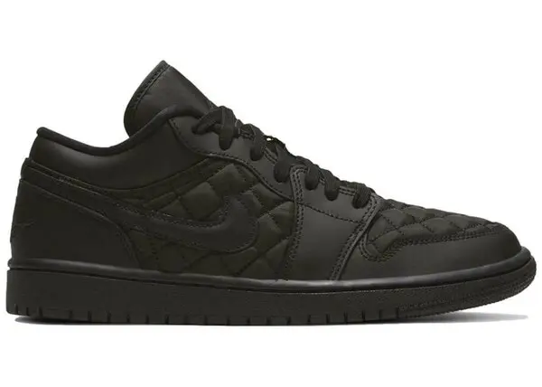 JORDAN 1 Low Triple Quilted Sneakers - Black