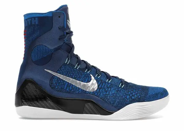 Nike Kobe Elite Athletic Sneakers - Brave Blue/metallic Silver/military Blue