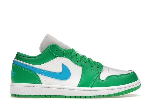 JORDAN 1 Low - Lucky Green/aquatone/white