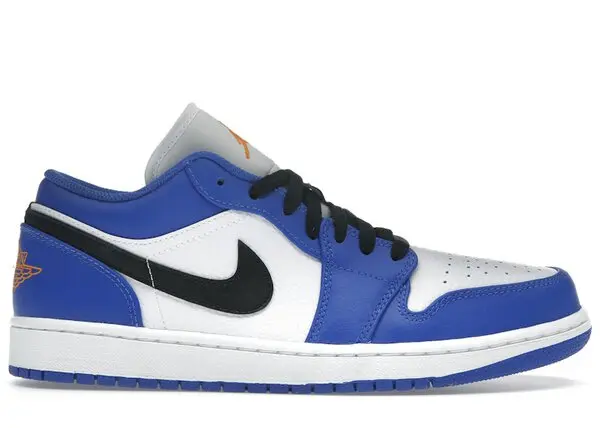 JORDAN 1 Low Sneakers - Hyper Royal/white/orange Peel