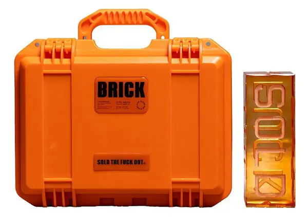 VLONE Stfo Specialized Crystal Brick - Bright Orange