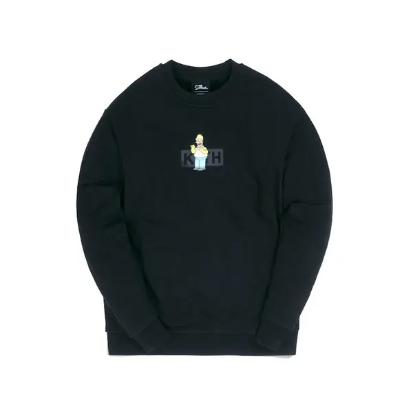 Kith X The Simpsons Homer Box Logo Crewneck Sweatshirt