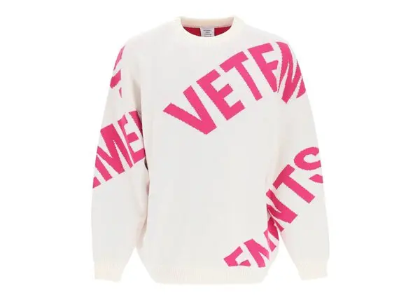 Vetements Allover Maxi Logo Crew Sweat