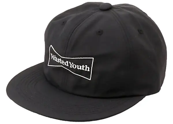WASTED YOUTH Logo Baseball Cap - Black