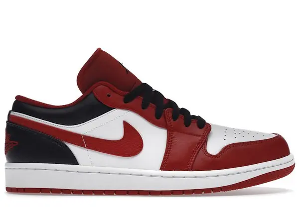 JORDAN 1 Low Bulls Sneakers - White/black/red