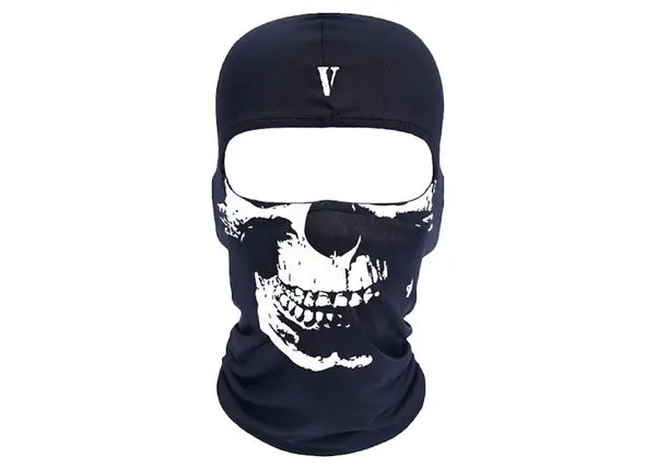 VLONE Skull Ski Mask - Black/white