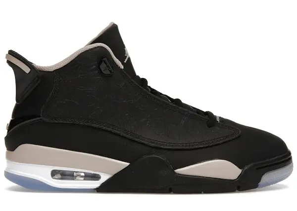 JORDAN Dub Zero Basketball Shoe - Black/white/fossil Stone