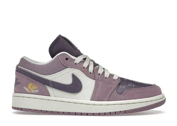 JORDAN 1 Low Unity Sneakers - Purple Smoke/sail