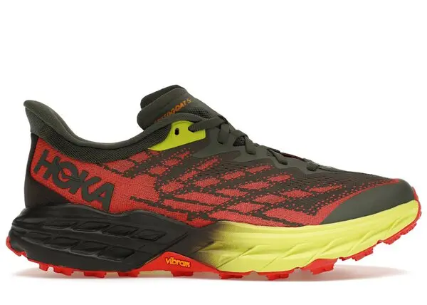 Hoka One One Speedgoat 5in - Thyme/fiesta