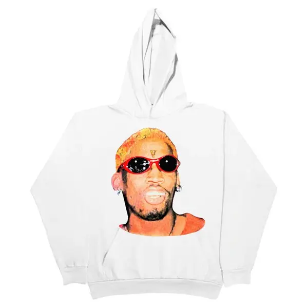 VLONE Rodman Airbrush Hoodie - White