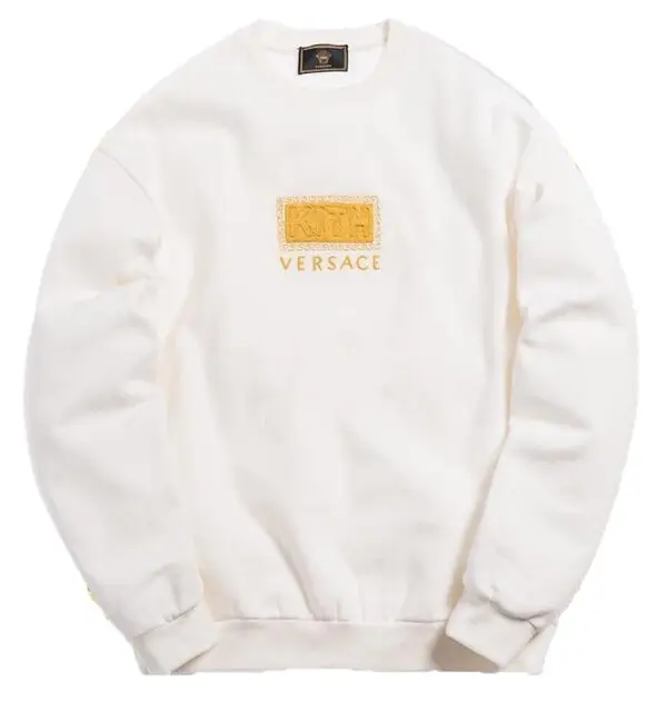 Kith X Versace Greek Key Crewneck - Off/white
