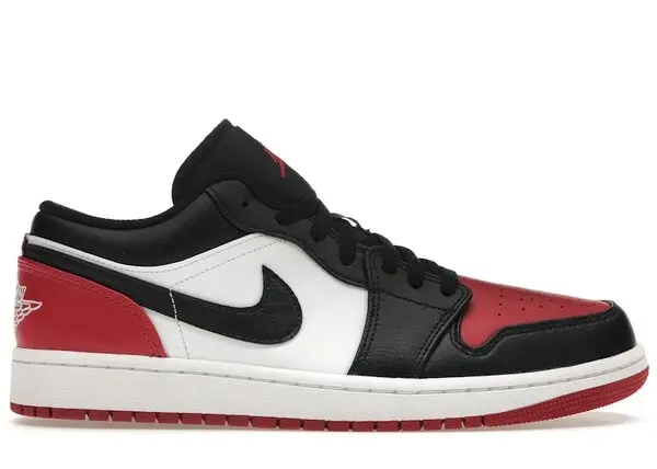 JORDAN 1 Low Bred Toe 2.0 - White/varsity Red