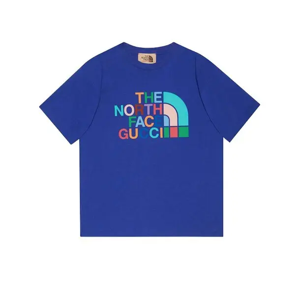 Gucci X The North Face T-Shirt - Blue | Editorialist