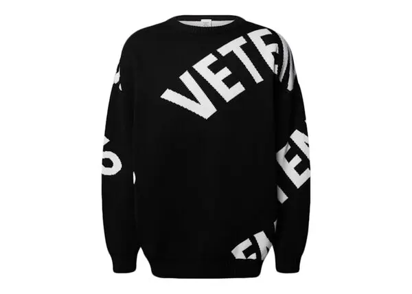 Vetements Allover Logo Knitwear