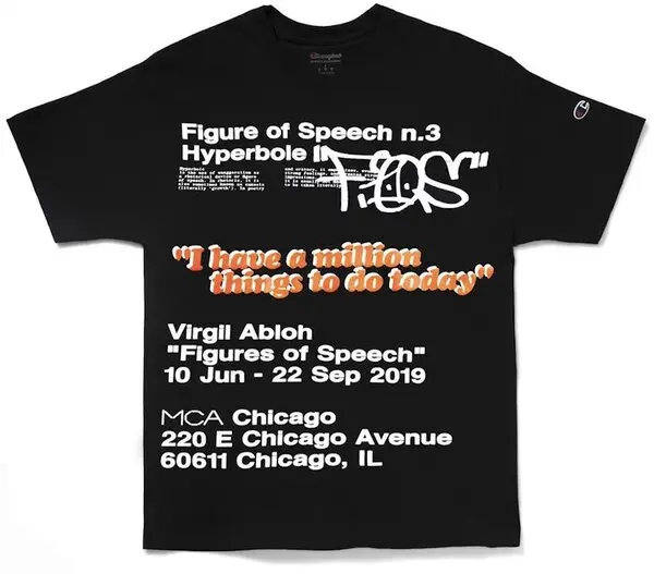 VIRGIL ABLOH X Mca Fos Million Things Tee Shirt - Black