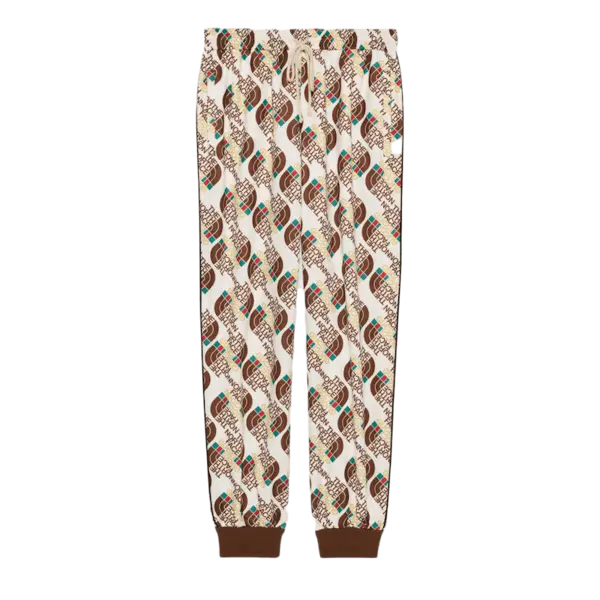 Gucci X The North Face Web Print Technical Jersey Jogging Pant