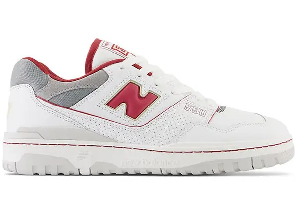 NEW BALANCE 550 Sneakers - White/grey/red