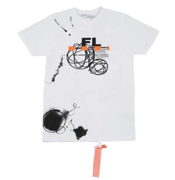 VIRGIL ABLOH Off X Futura Mca Figures Of Speech Church & State Tee Shirt - White