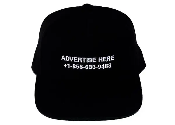 VIRGIL ABLOH X Ica Figures Of Speech Advertise Here Cap - Black
