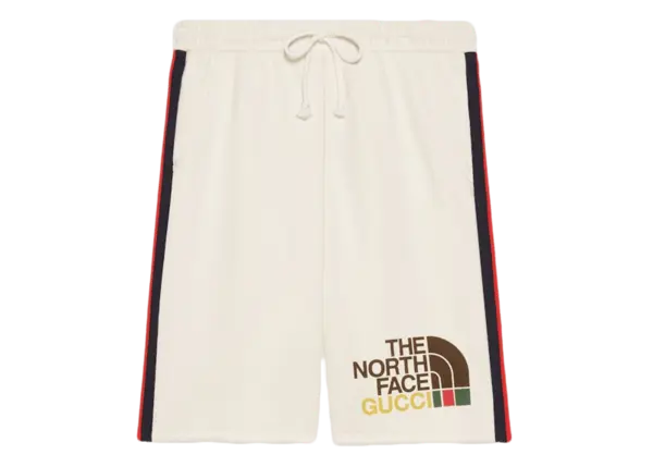 Gucci X The North Face Web Print Shorts - Beige