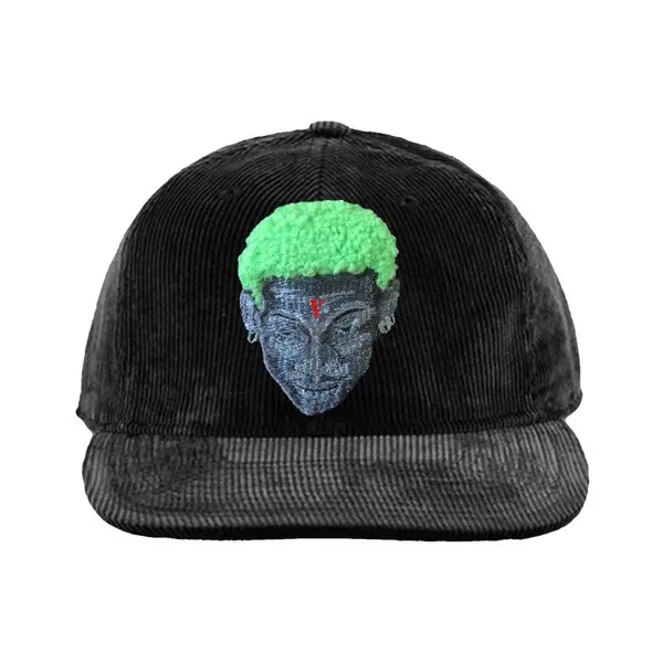 VLONE Rodman Chenille Face Cap - Black