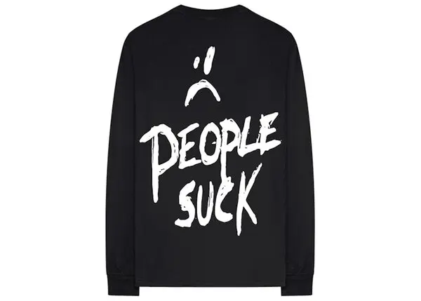 XXXTENTACION People Suck Long Sleeve T-shirt - Black