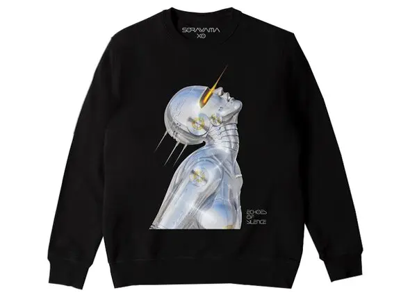 HAJIME SORAYAMA X The Weeknd Echoes Of Silence Cover Crewneck Sweatshirt - Black
