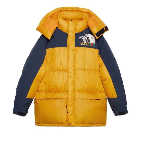 Gucci X The North Face Down Coat - Black/yellow