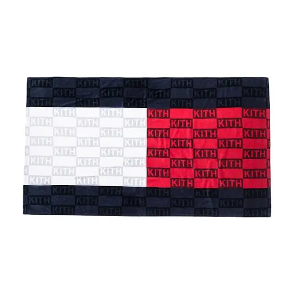 Kith X Tommy Hilfiger Badge Towel - Navy Blue/white/red