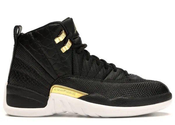 JORDAN 12 Retro Sneakers - Black/metallic Gold/white