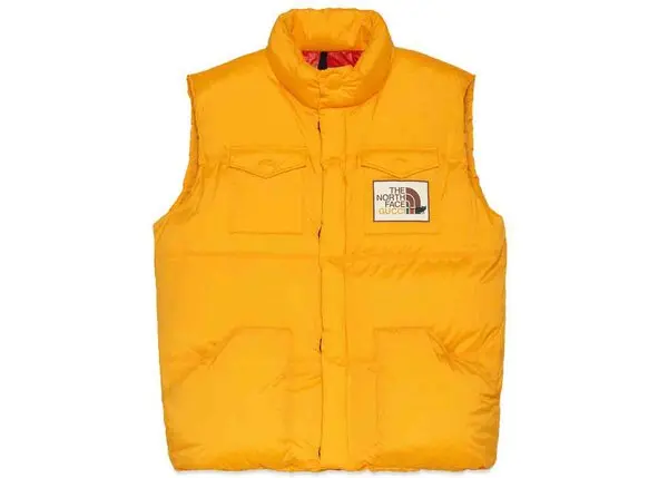 Gucci X The North Face Padded Vest - Yellow