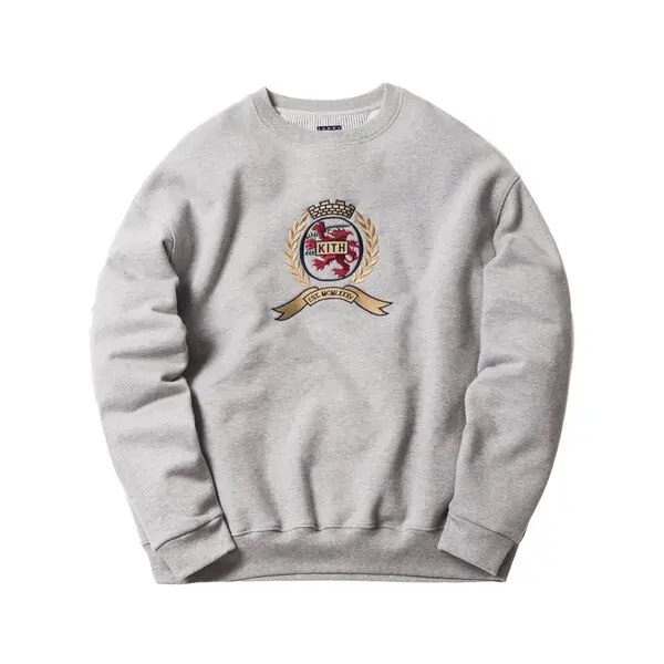 Kith X Tommy Hilfiger Crest Crewneck Sweatshirt - Grey