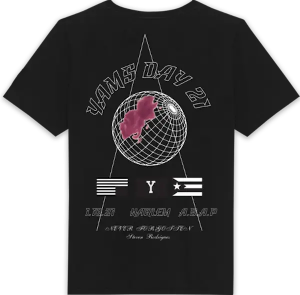 YAMS DAY Yamborghini Foil Print T-shirt - Black