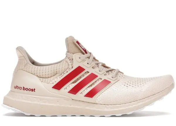 Adidas Ultra Boost 1.0 Indiana Sneakers - Oatmeal/team Victory Red/chalk White